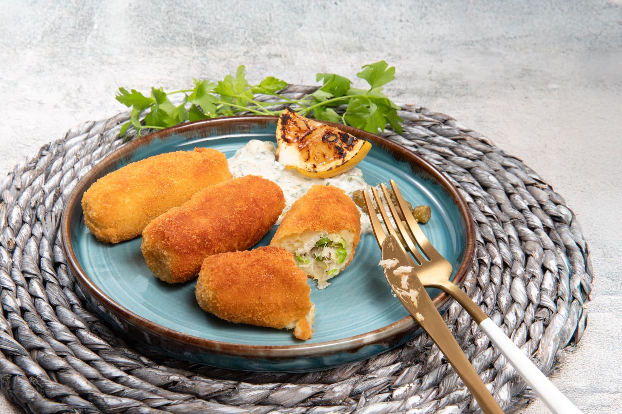 Cod & Pea Croquettes - Nanna Tate