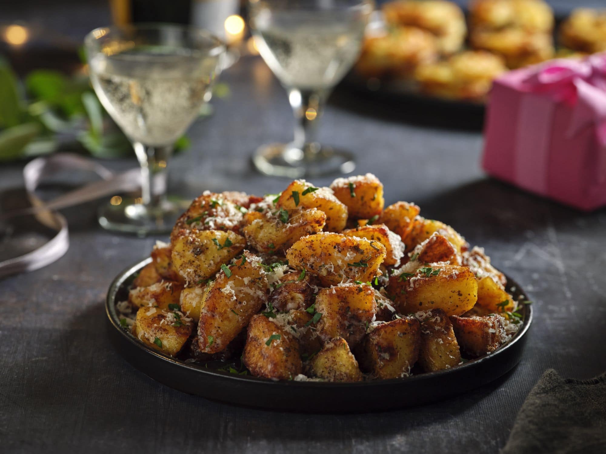 Roastie bites with parmesan