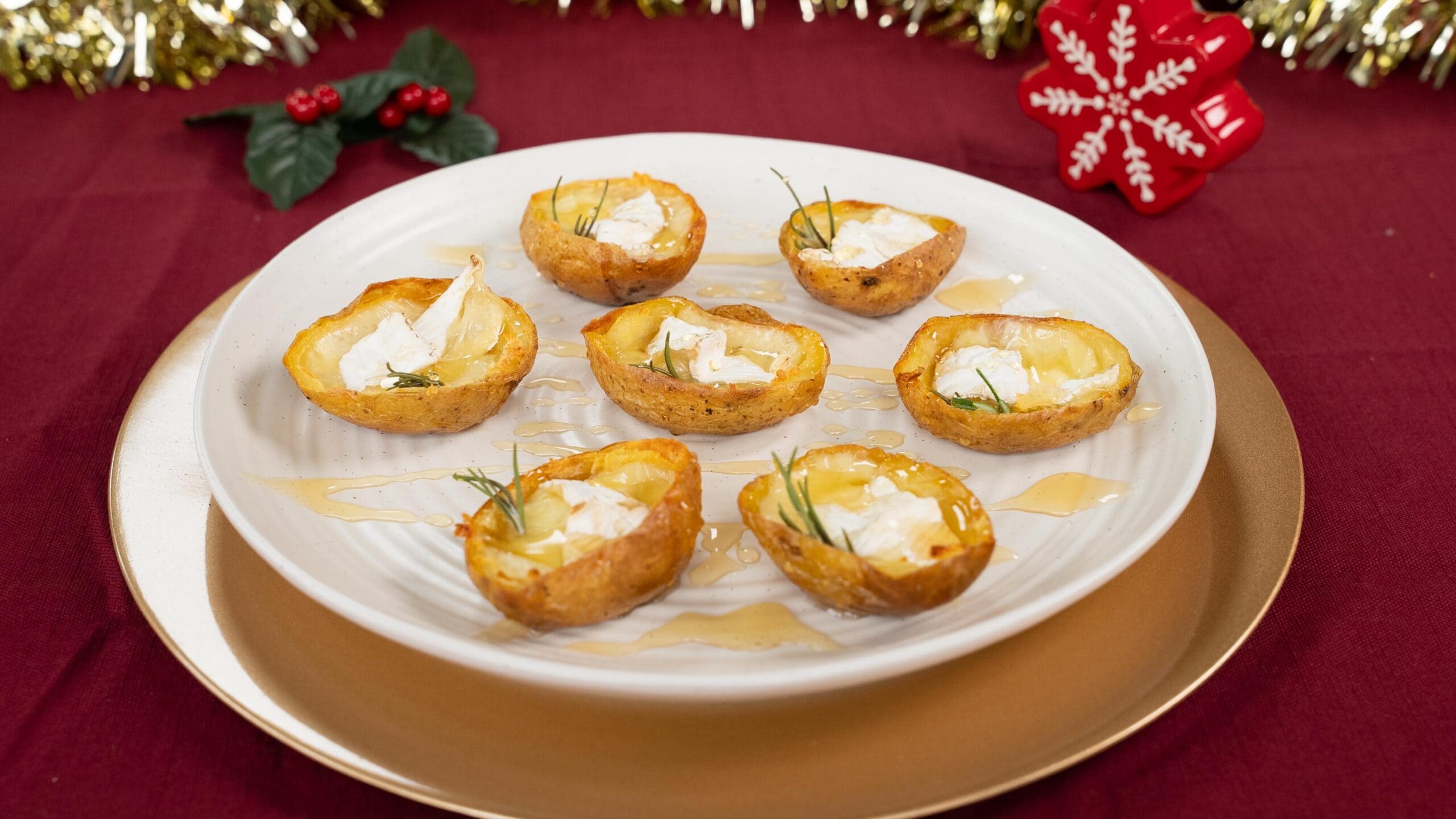 camembert Potato skins - Nanna Tate
